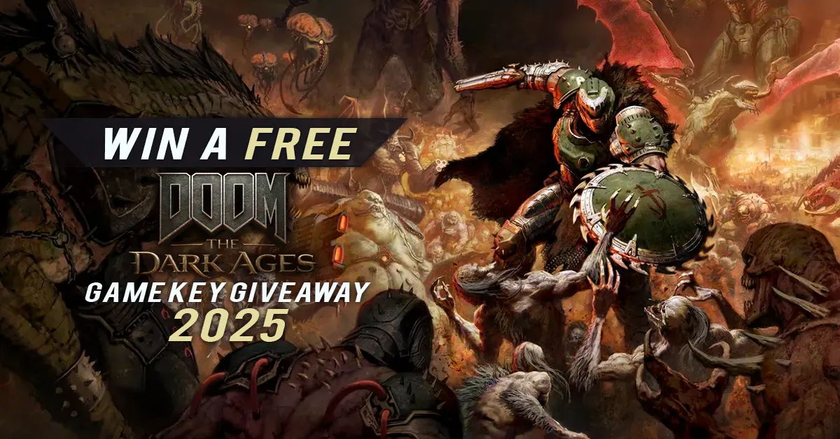 Ganha uma CD key grátis de DOOM The Dark Ages – Sorteio de game keys ...
